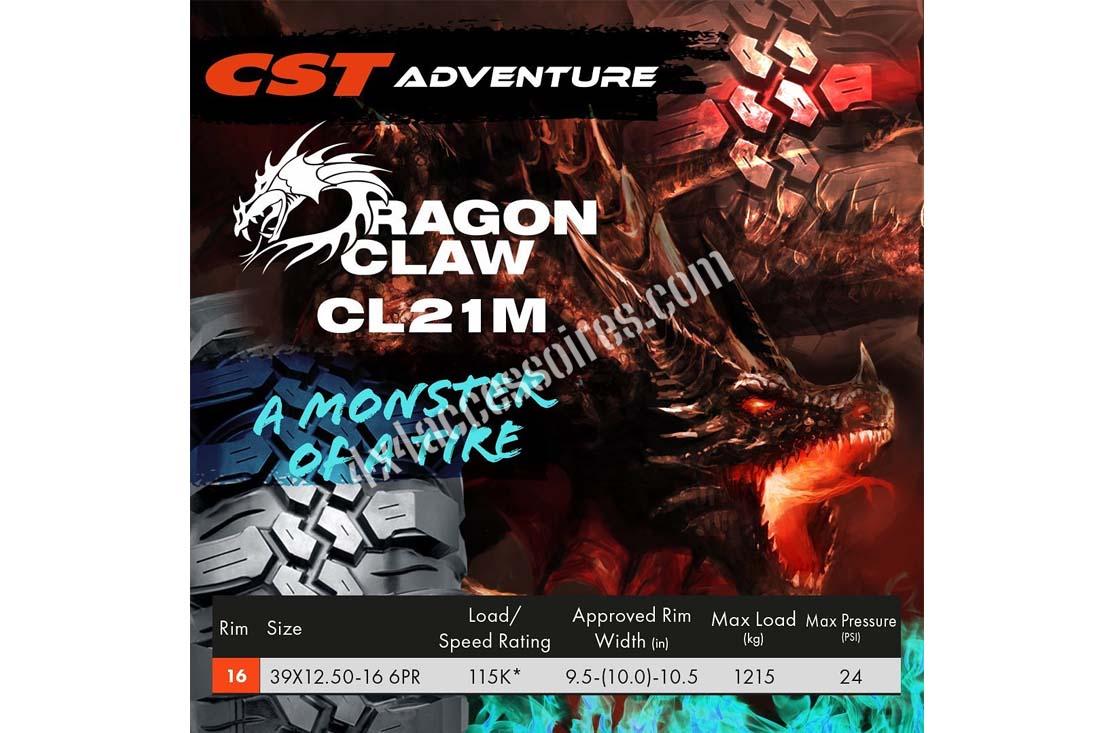 PNEU CST DRAGON CLAW CL21M - 37X12.5-16 - 114K | 4x4accessoires.com